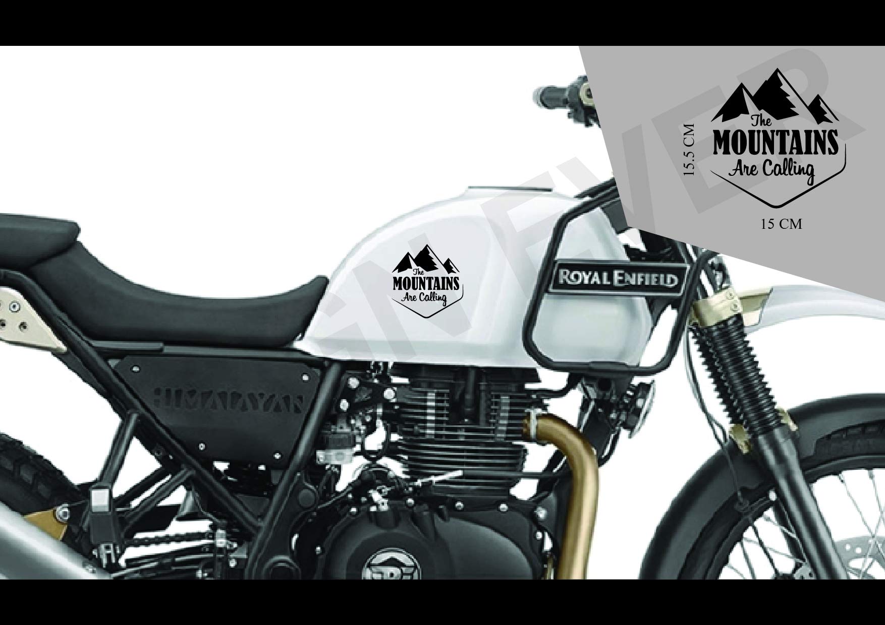 SIGN EVER The Mountains are Calling Adventure Himalayan Bike Stickers ...