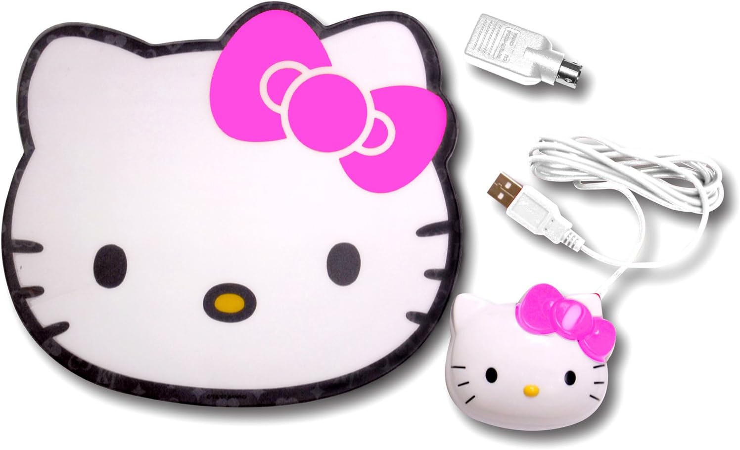 Amazon.com: Hello Kitty Optical Mouse with Mouse Pad (KT4098) : Office ...