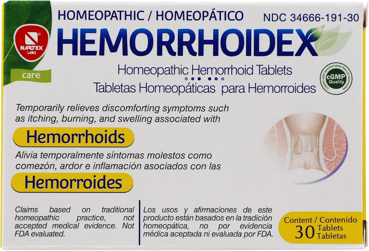 Amazon.com: HEMORRHOIDEX Tablets : Health & Household