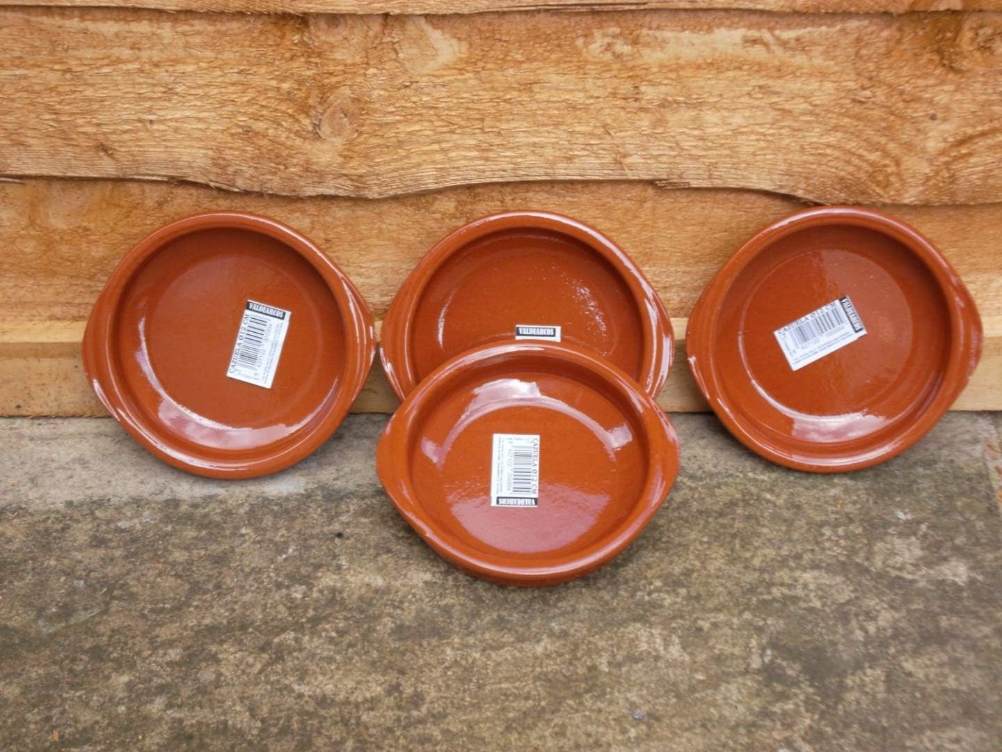 Terracotta Tapas Dish, Set of 4 x 12cm : Amazon.co.uk: Home & Kitchen