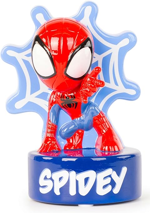 Amazon.com: Marvel Spidey & His Amazing Friends Ceramic Piggy Bank ...