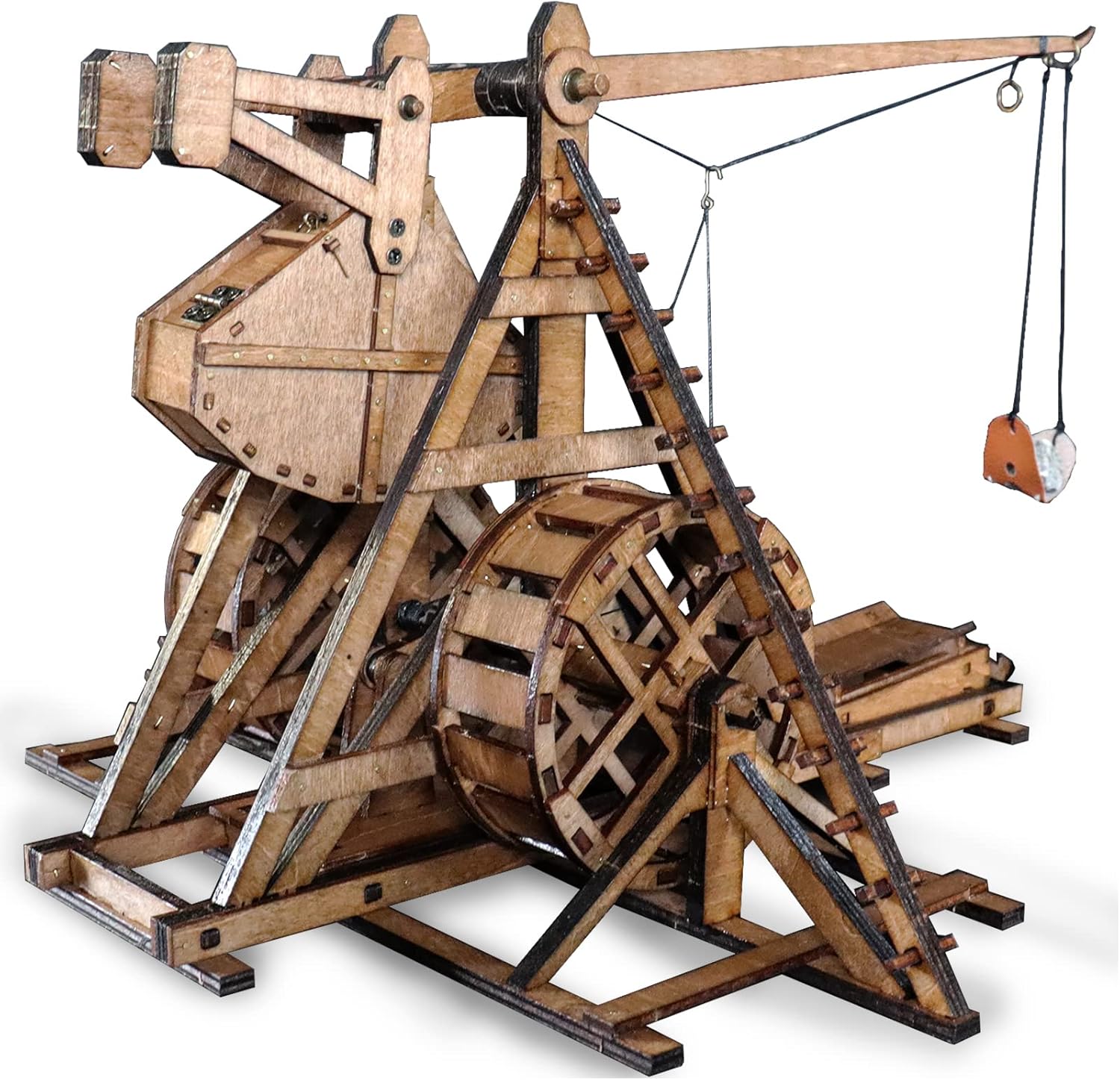 YAQUMW Das Gegengewicht Trebuchet mit europäischen mittelalterlichen ...