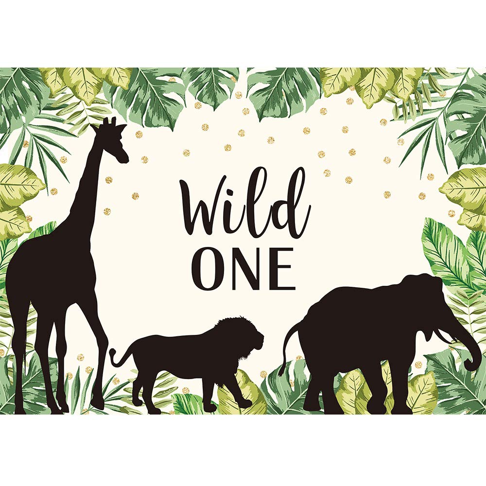 Buy Allenjoy 7x5ft Wild One Theme Backdrop Safari Jungle Animals Theme ...