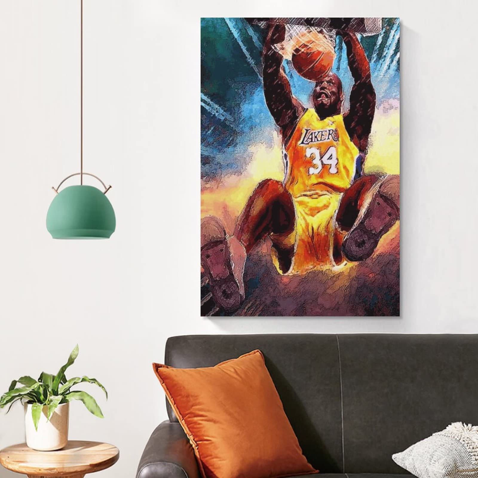 Shaq Read Poster 1996 NBA Scholastic 20x44 Poster Shaq, Stockton,