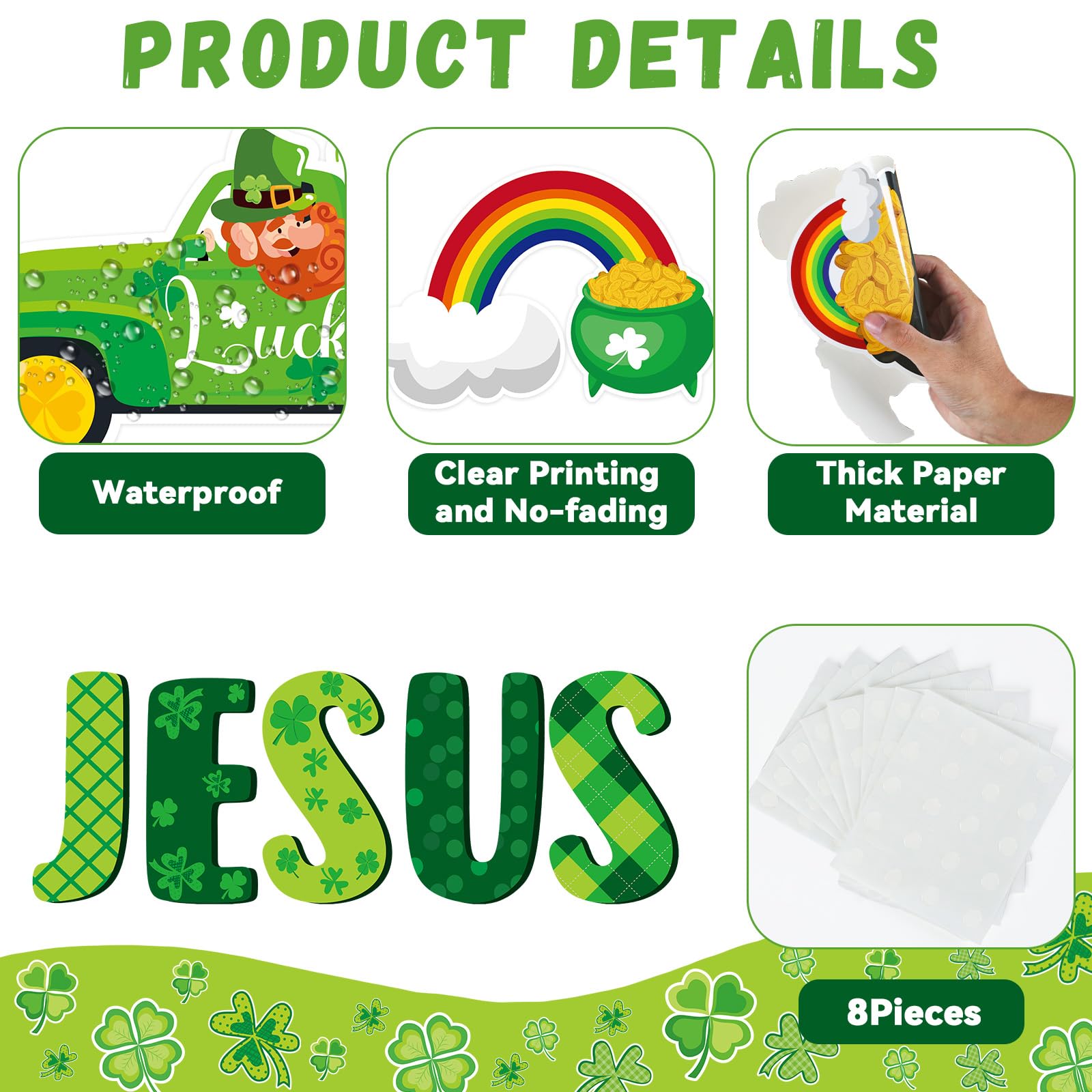 Snapklik.com : Gisgfim St. Patricks Day Jesus Bulletin Board ...