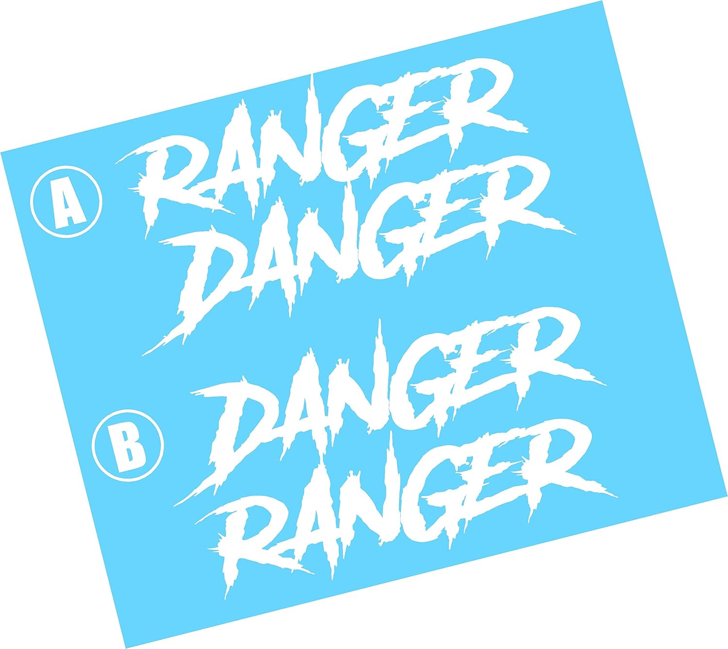 Amazon.com: DANGER RANGER Vinyl Decal Sticker TRUCK 4X4 Gang Off Road ...