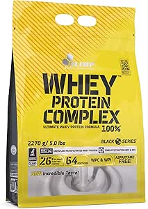 Olimp Whey Protein Complex 100% (2270g) Vanilla Protein : Amazon.it ...