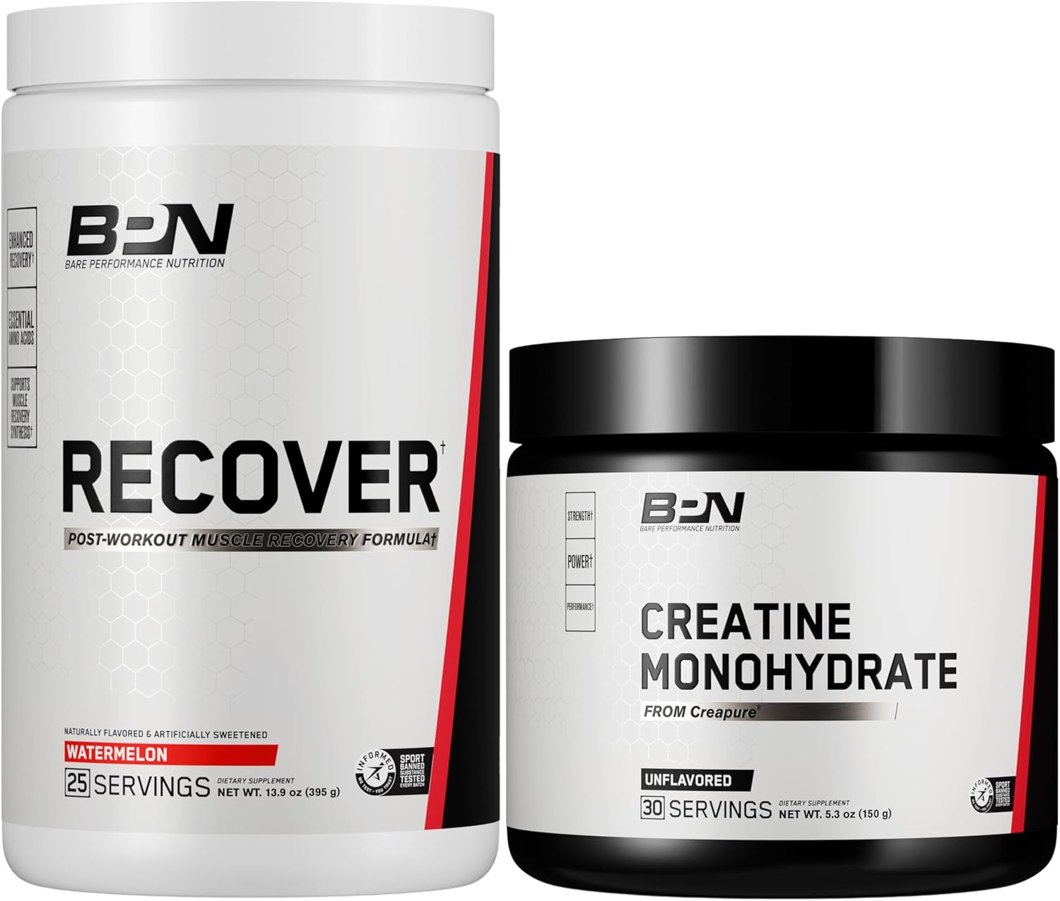 Amazon.com: BARE PERFORMANCE NUTRITION BPN Recover & Creatine ...