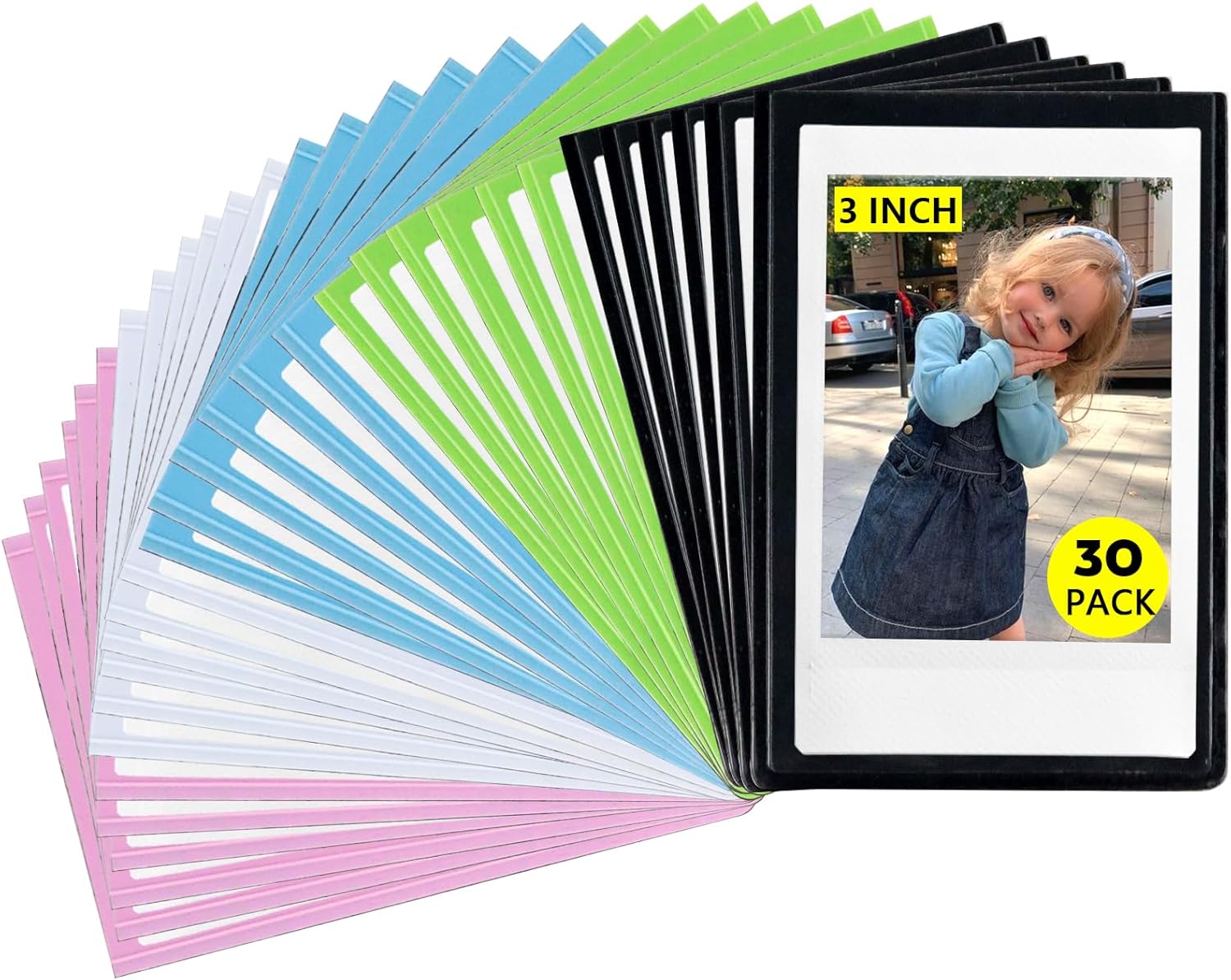 Amazon.com - CAIYOULE 30 Pack Mini 3 Inch Magnetic Pocket Picture Frame ...