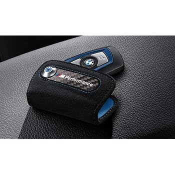 BMW Genuine Key Fob Case With Stainless Steel Chrome Clip Mocha ...