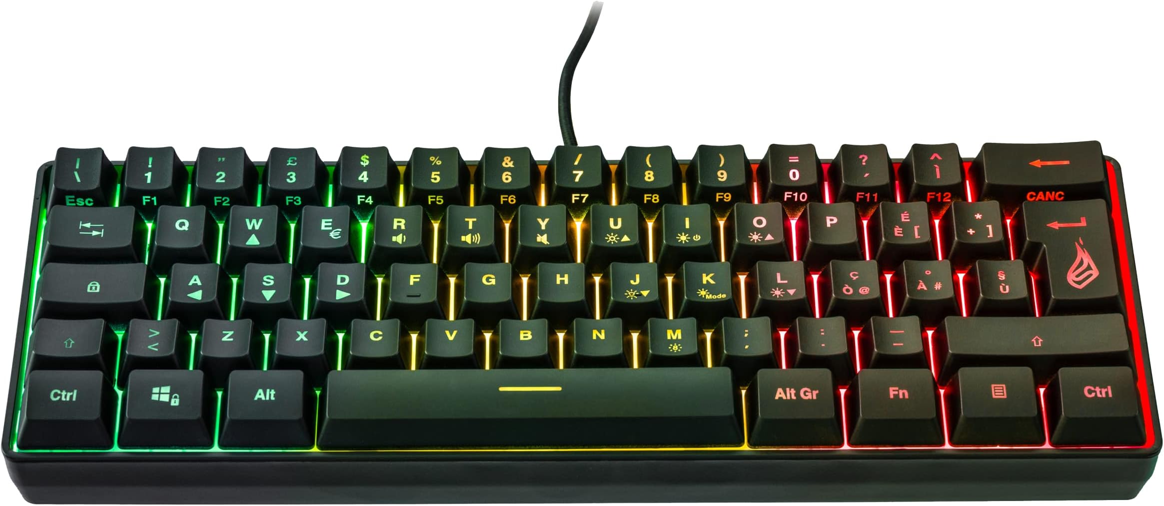 Spirit Of Gamer | Tastiera Gaming Wireless Bluetooth RGB | Layout ...