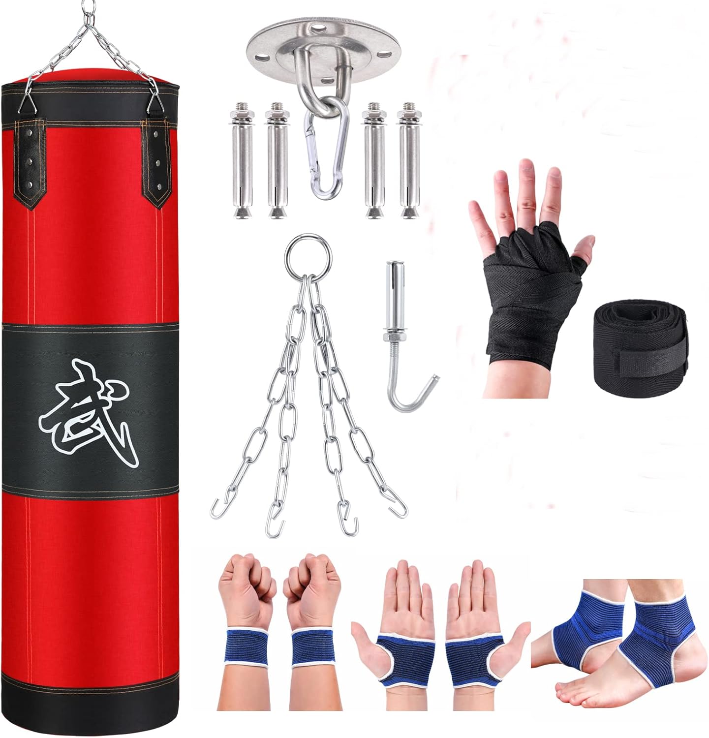 Amazon.com : Uouteo 4FT Punching Bag for Adults/Kids - Unfilled Heavy ...