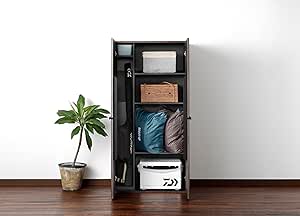 Amazon.co.jp: 朝日木材加工 お部屋の物置 L-forme ダークブラウン 可動棚 巾木よけ加工 【2梱包】 LFM-1680LK-DB 約幅83.1×奥行41.3×高さ162 ...