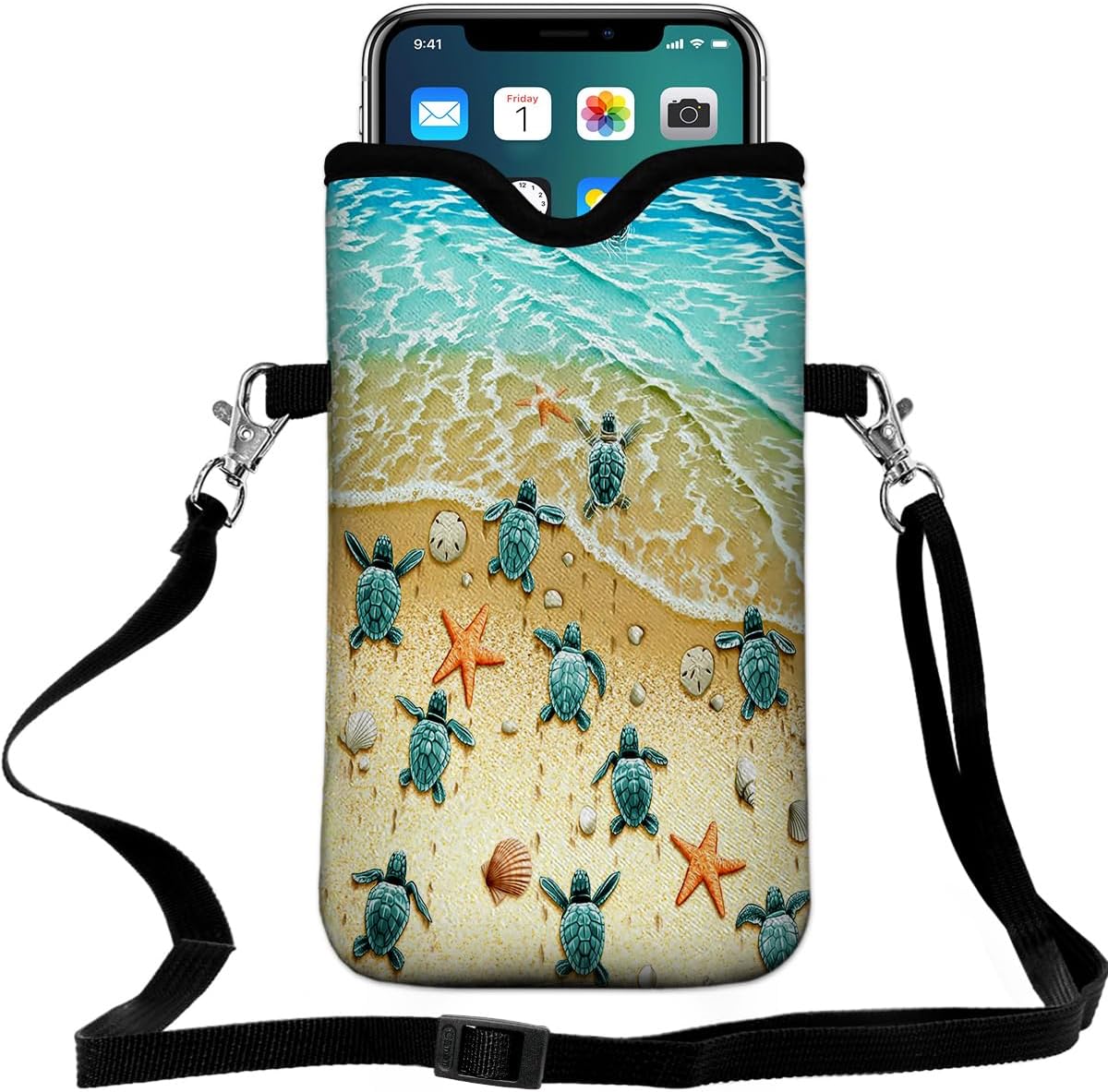 Amazon.com: Leather Neck Pouch for iPhone (Style 2) - Magnetic ...