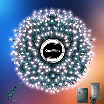 Amazon.com: LAMPHOME 1000 LED Christmas Lights Plug in, 81FT ...
