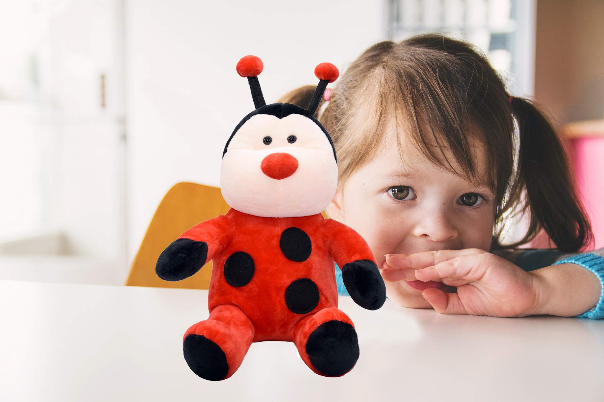Buy Cuddly Ladybug Stuffed Animal with Tiny Red Nose and Long Lovely ...