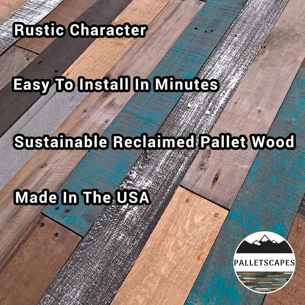 Paneles de pared de listones de madera rústica para paredes decorativas ...
