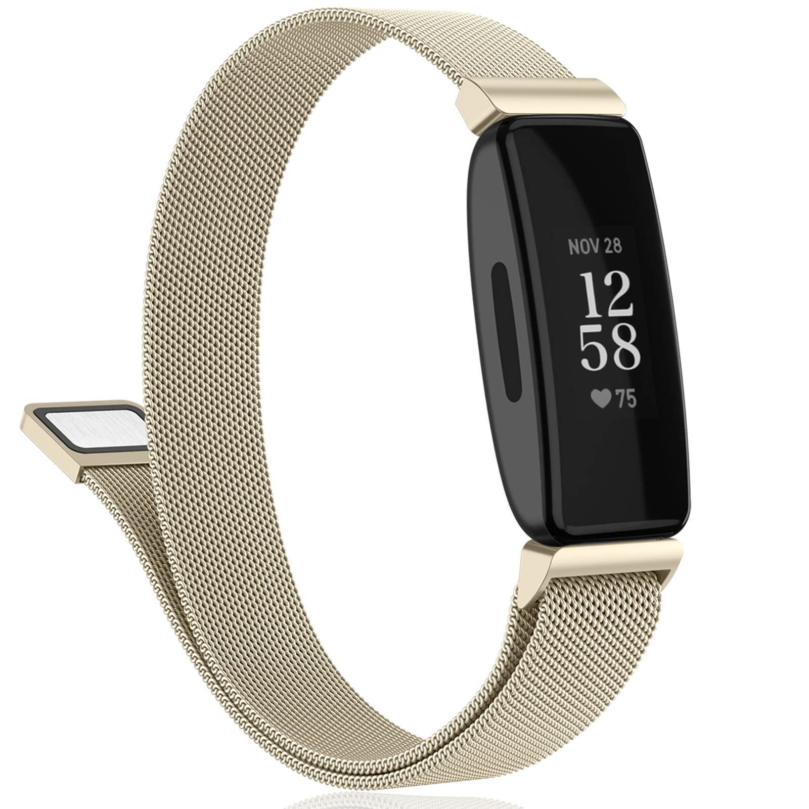 Oumida Compatible for Fitbit Inspire 2 Strap Women Men, Stainless Steel ...