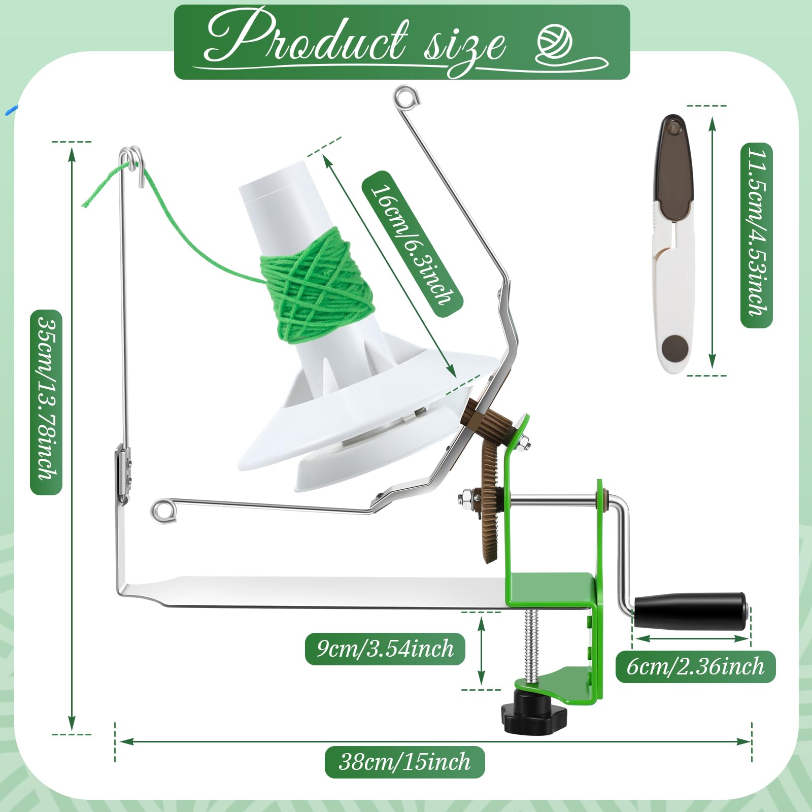 Yarn Ball Winder Large Capacity Olikraft Large Capacity Yarn Winder And ...