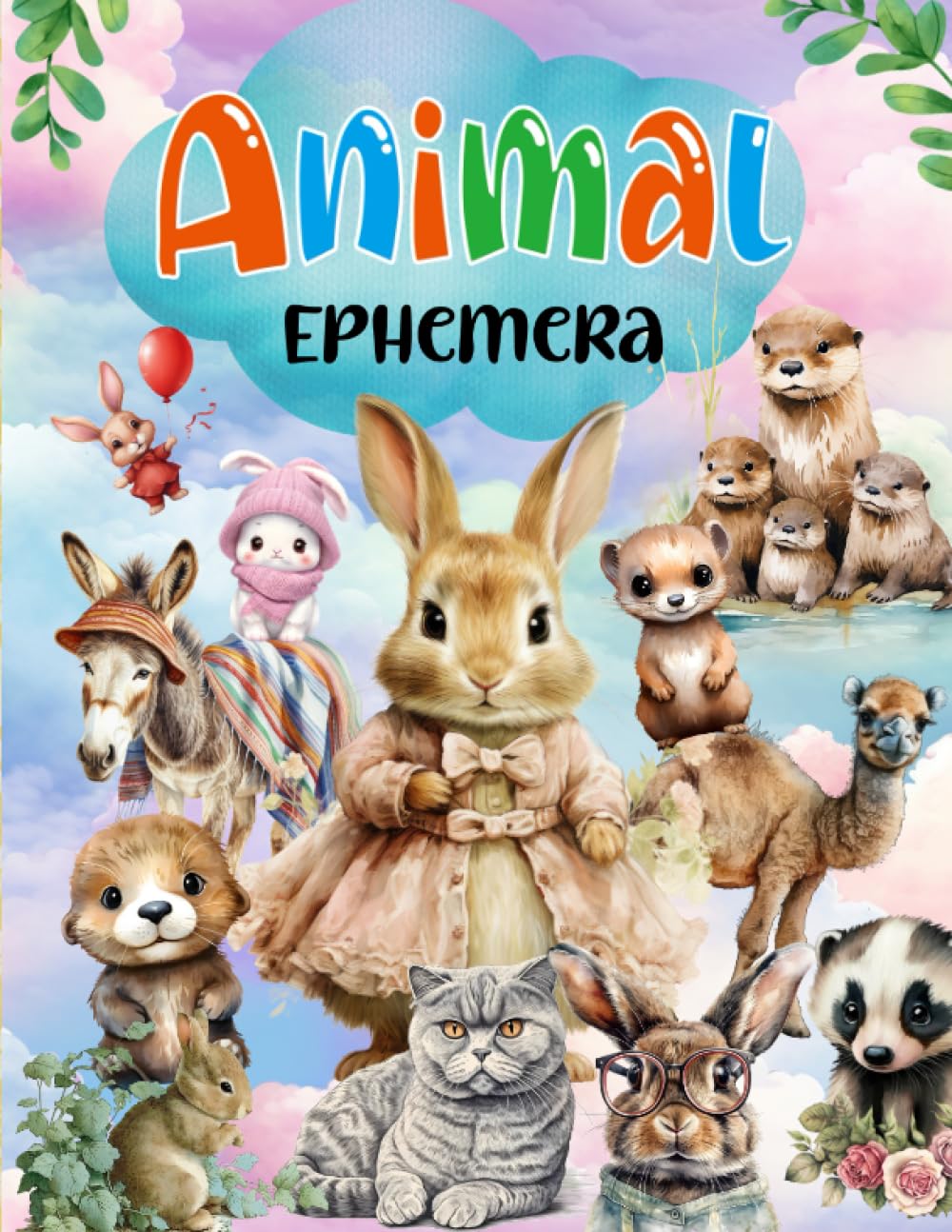 Animal Ephemera Book: High Quality Images Of Dogs, Cats, and Rabbits ...