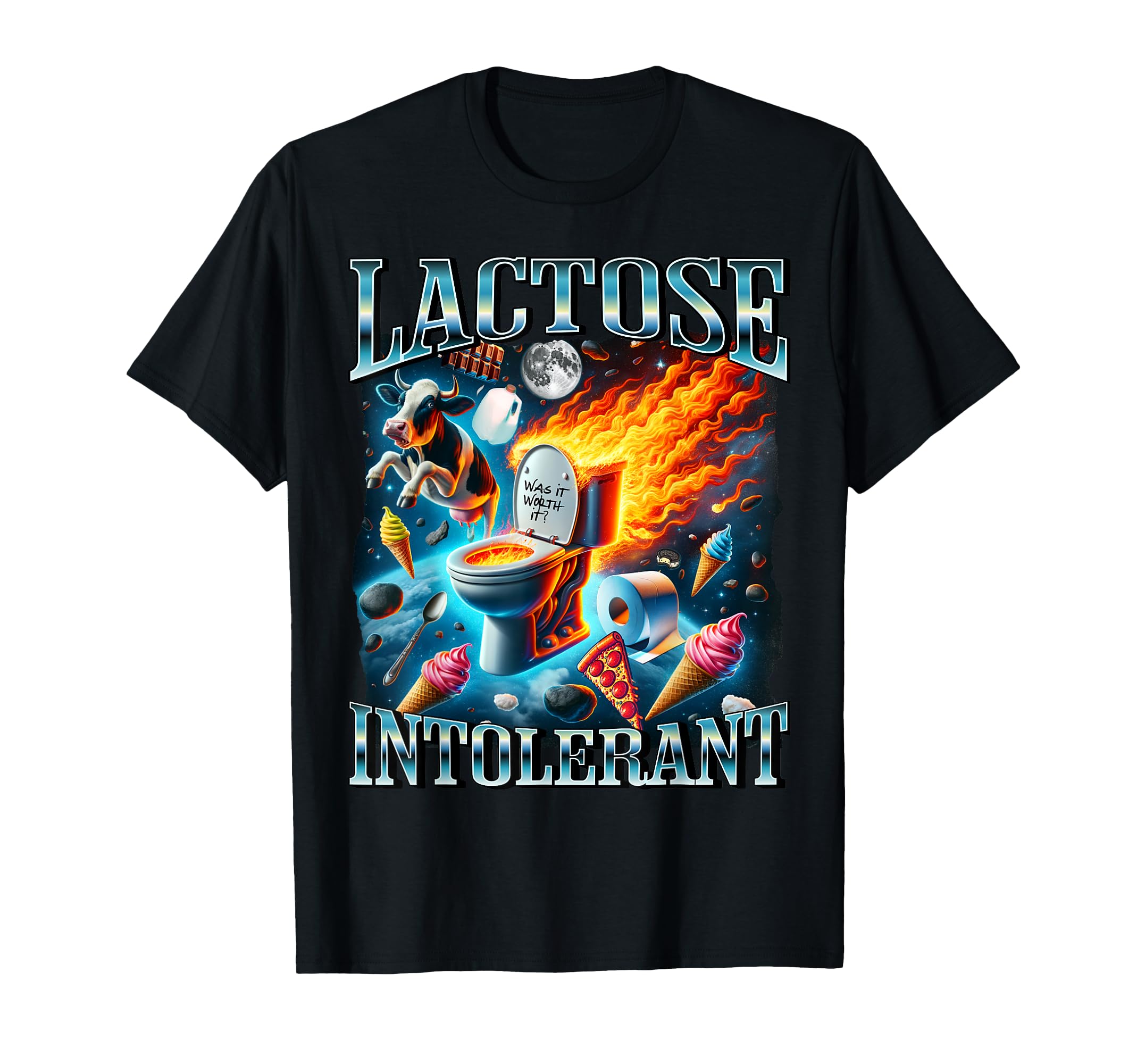 Amazon.com: Lactose Intolerant Shirt, Funny Sarcasm Oddly Specific Meme ...