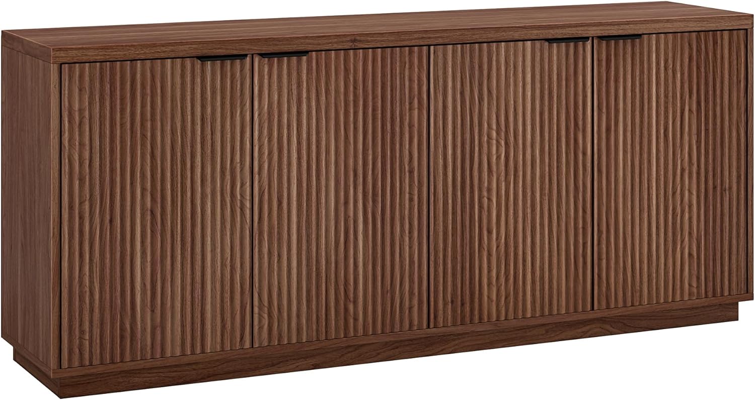 Amazon.com - Henn&Hart 68'' Fluted Sideboard Buffet Cabinet, Ribbed ...