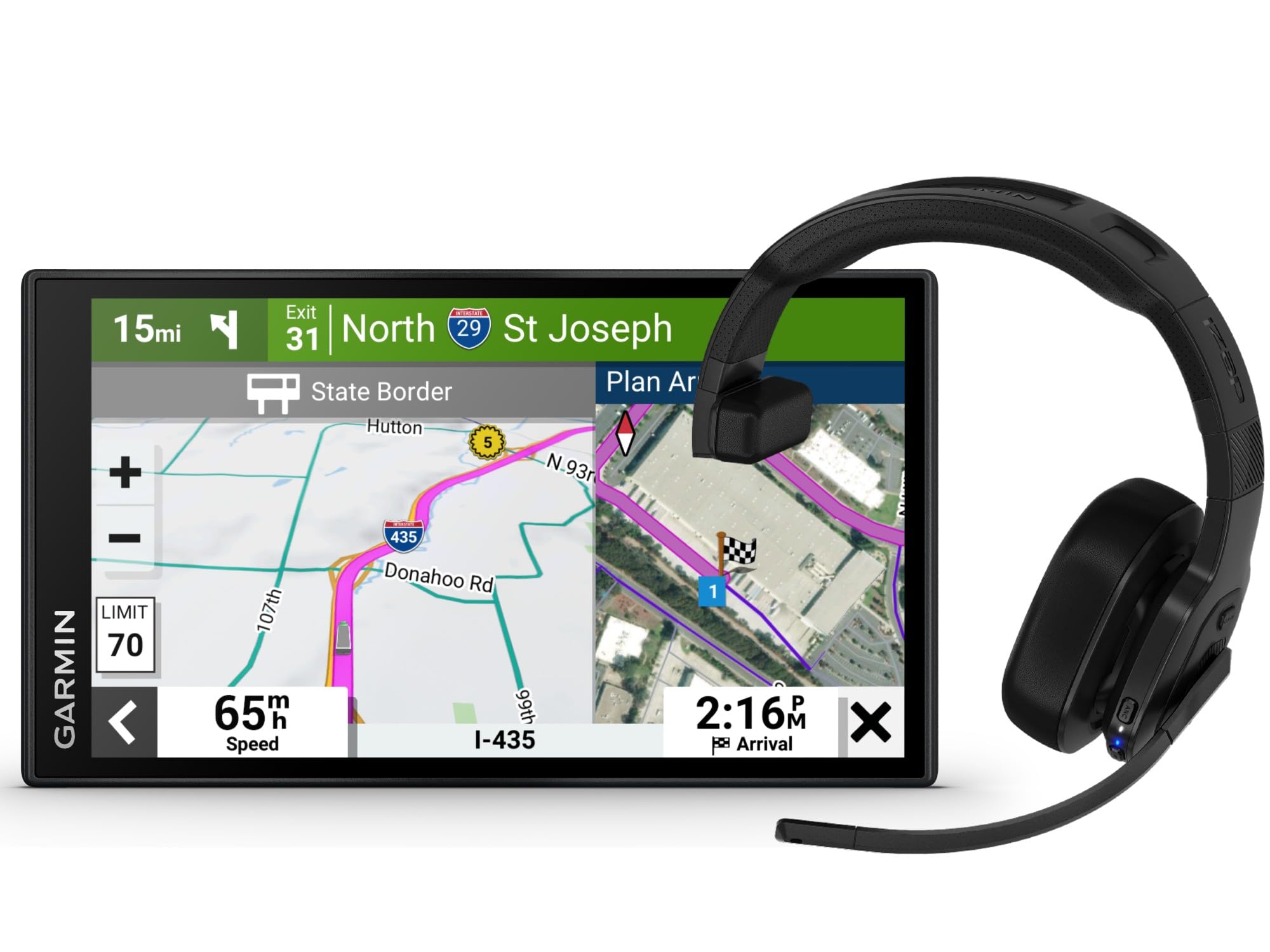 Amazon.com: Garmin dezl OTR610 Headset Bundle: Garmin dezl OTR610 ...