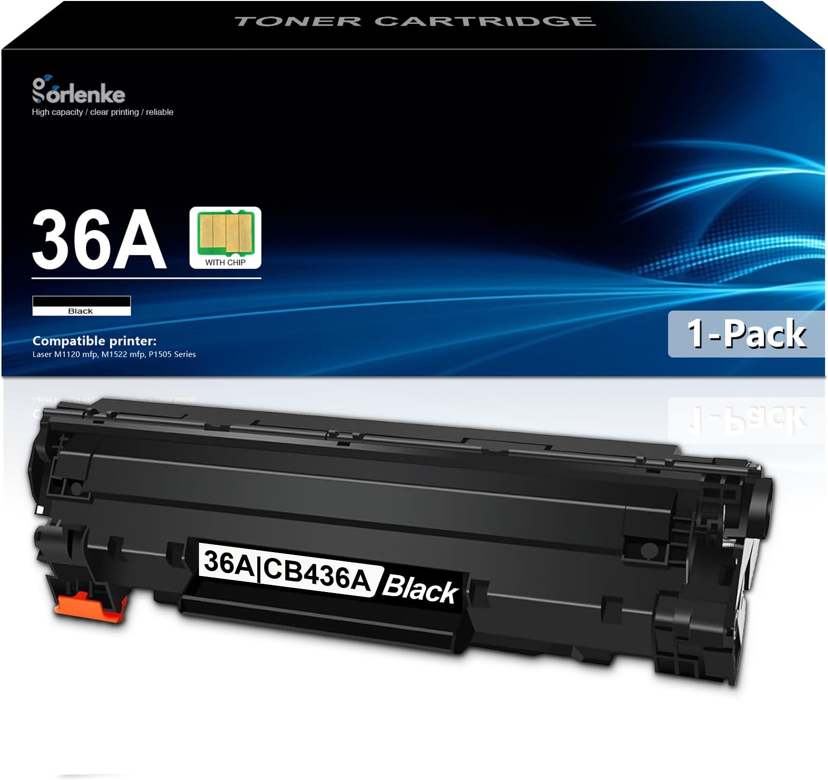 Amazon.com: 36A Black Toner Cartridge (1-Pack) | 36A Ink Cartridge ...