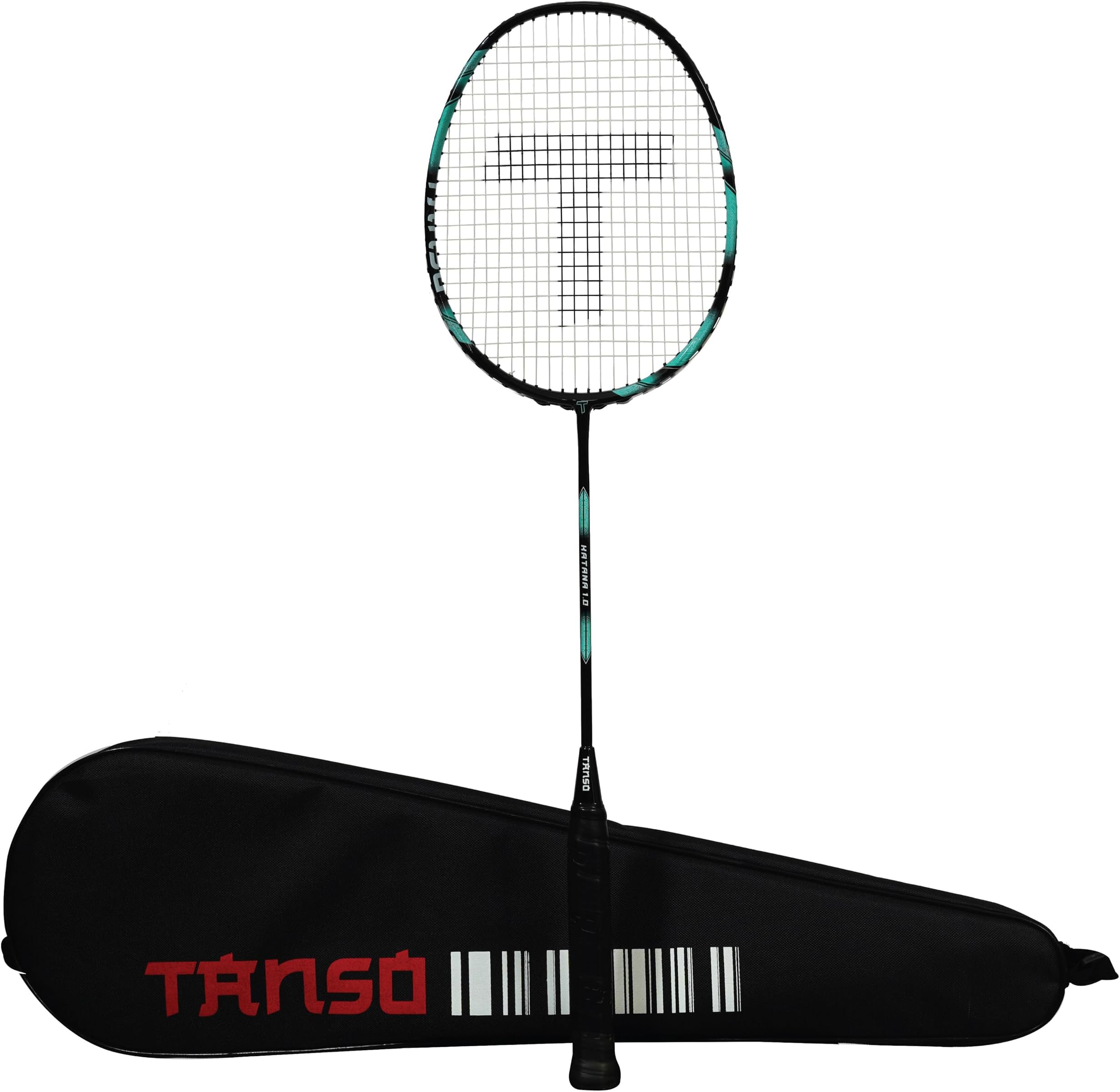 Buy TANSO Katana 1.0 Full Graphite Strung Badminton Racket with Free ...