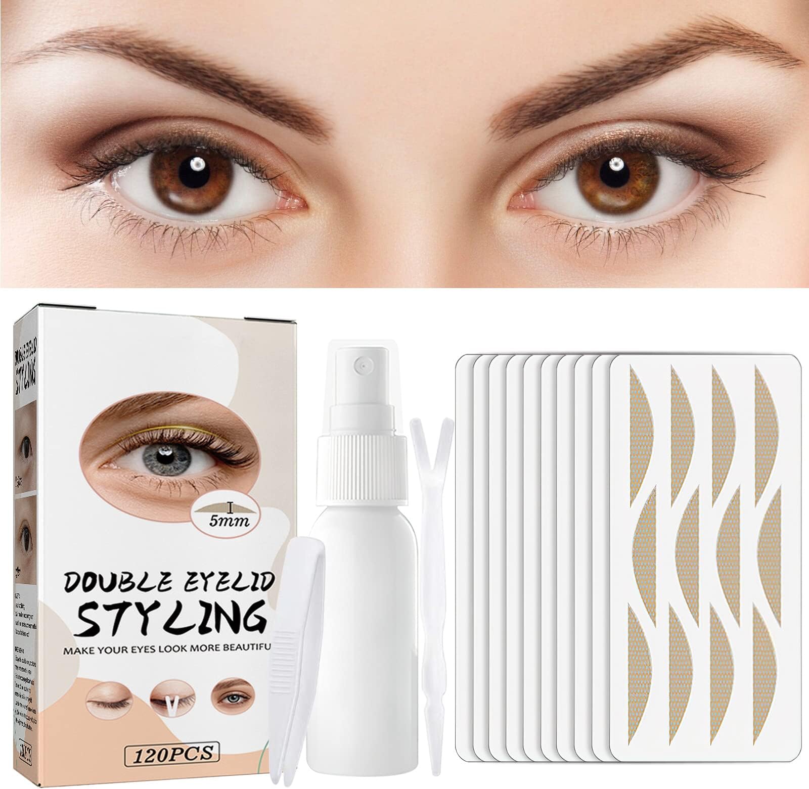 Amazon.com: Vifycim Eyelid Tape, 5mm Eyelid Lifter Strips Invisible ...