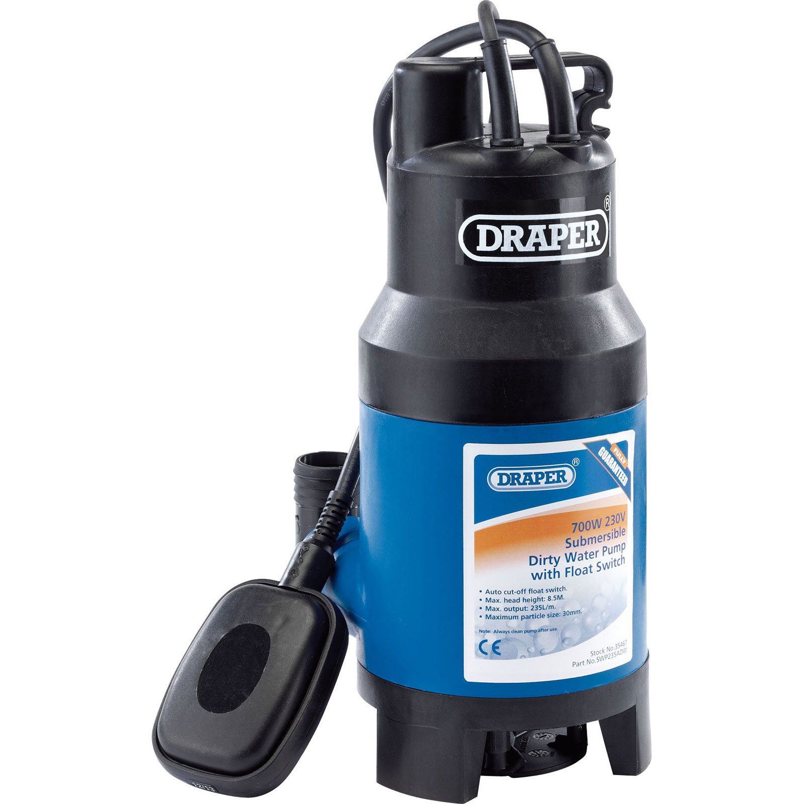 Draper 35467 Sub Dirty Water Pump With Float Switch 235l | Desertcart INDIA
