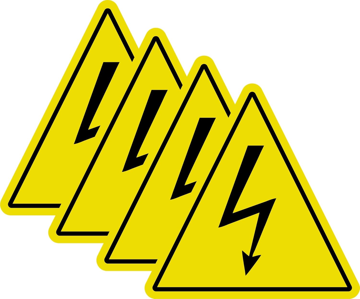 Amazon.com: Outdoor/Indoor (4 Pack) 4" X 4" - High Voltage, Electrical ...