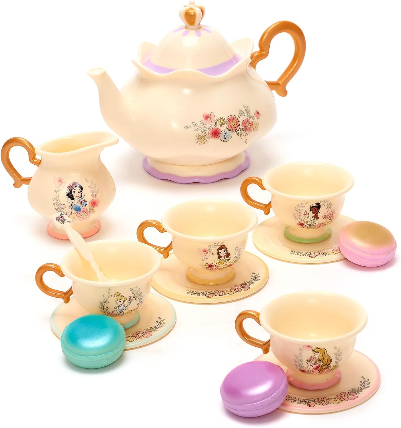 Disney Store Official Disney Princess Tea Set, 14 Pc., Playset Includes ...