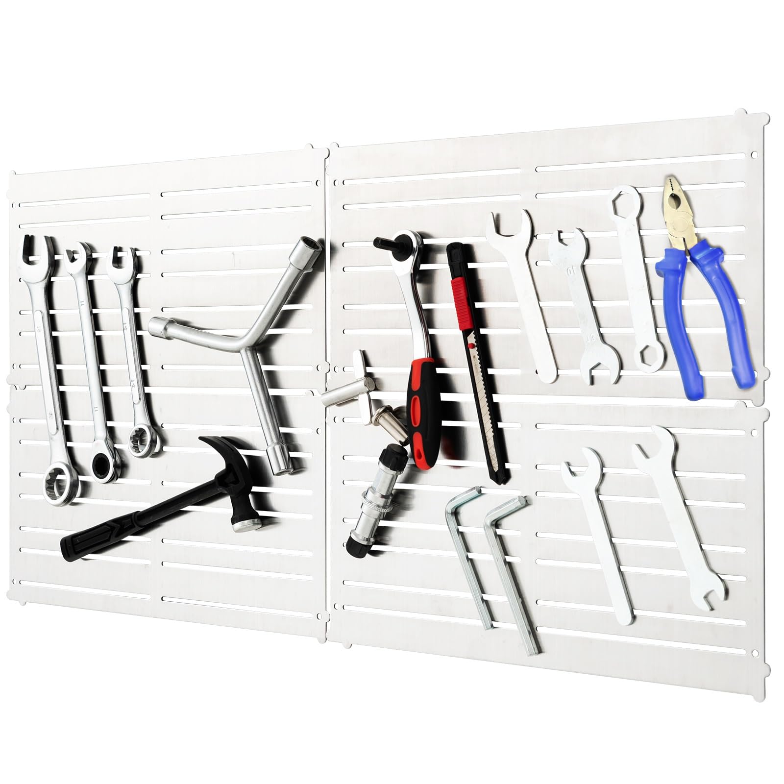 TANGZON 4PCS Magnetic Tool Holders, Wall Mount Tool Organizer Board ...