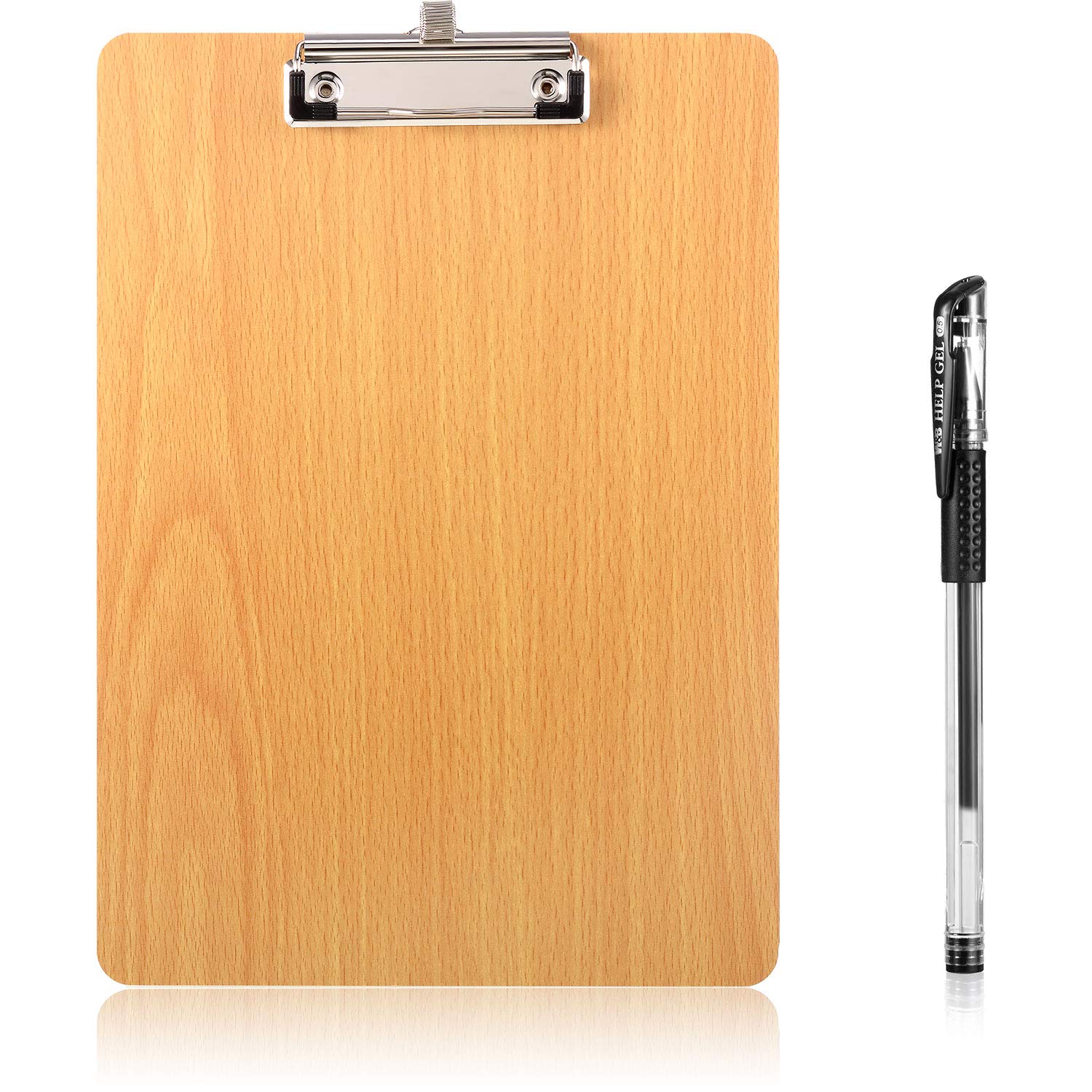 Amazon.com : 8.9 x 12 Inches Clipboard with Pen, Low Profile Hardboard ...