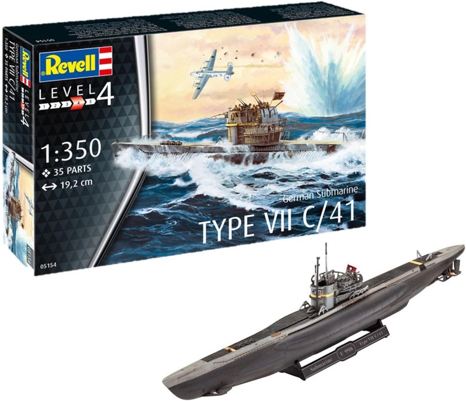 Amazon.com: Trumpeter® DKM U-Boat Type VIIC U-552 Plastic Model Kit, 1/ ...