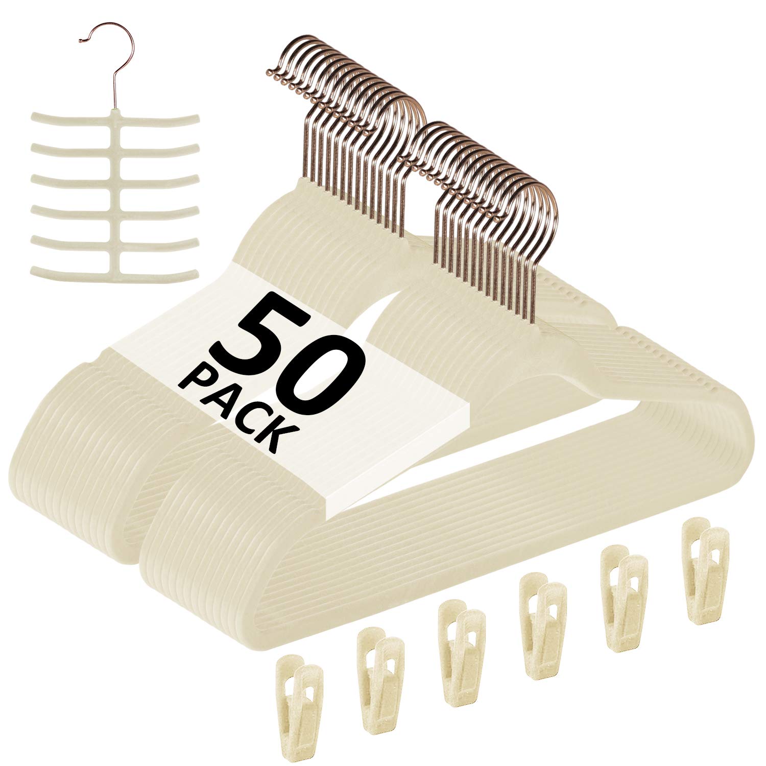 Snapklik.com : VECELO Premium Velvet Clothes Hangers Suit Heavy Duty ...