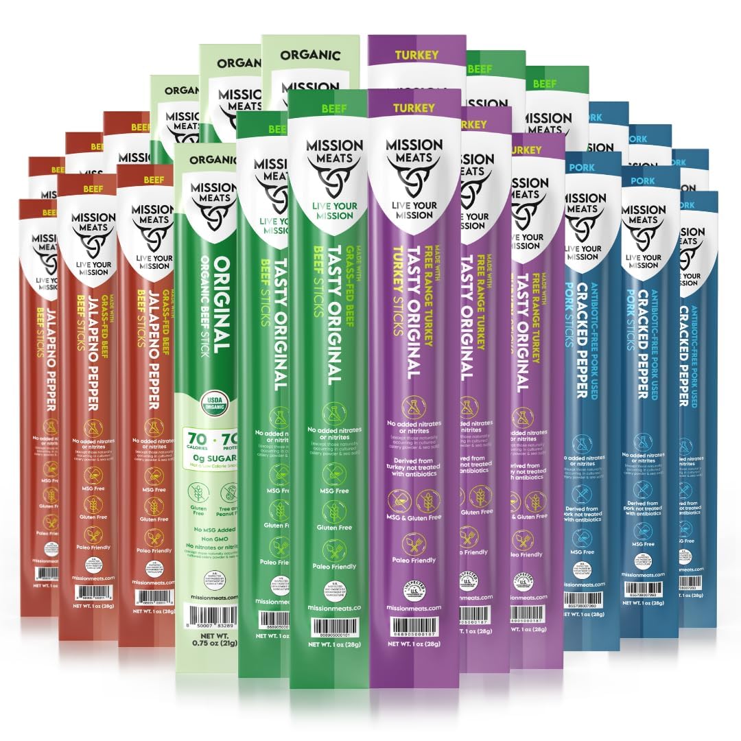 Amazon.com: Mission Meats Variety Pack with Certified Organic Beef ...