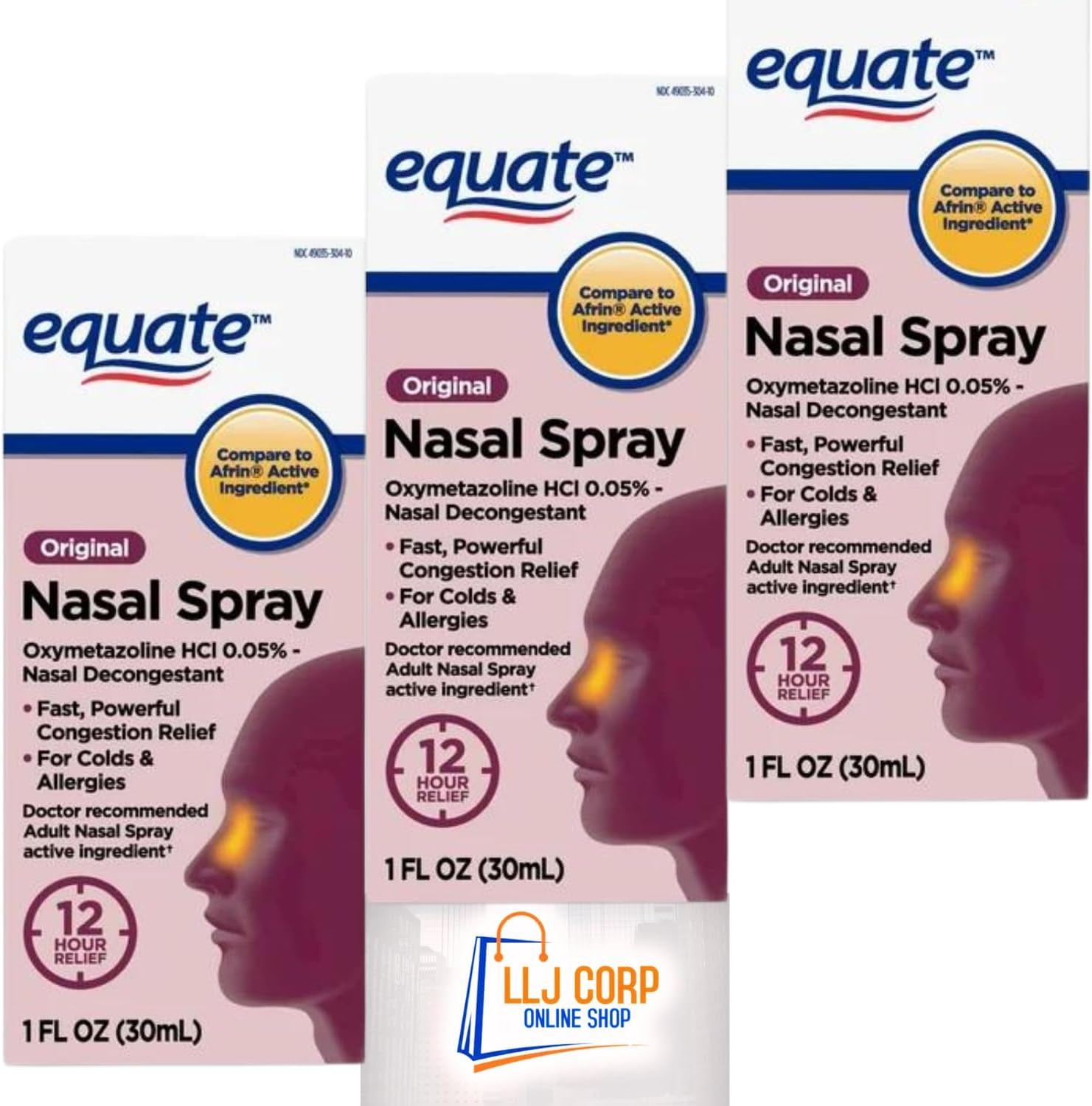 Amazon.com: Equate Nasal Spray Original 12 Hour, Max Strength, 1 Fluid ...