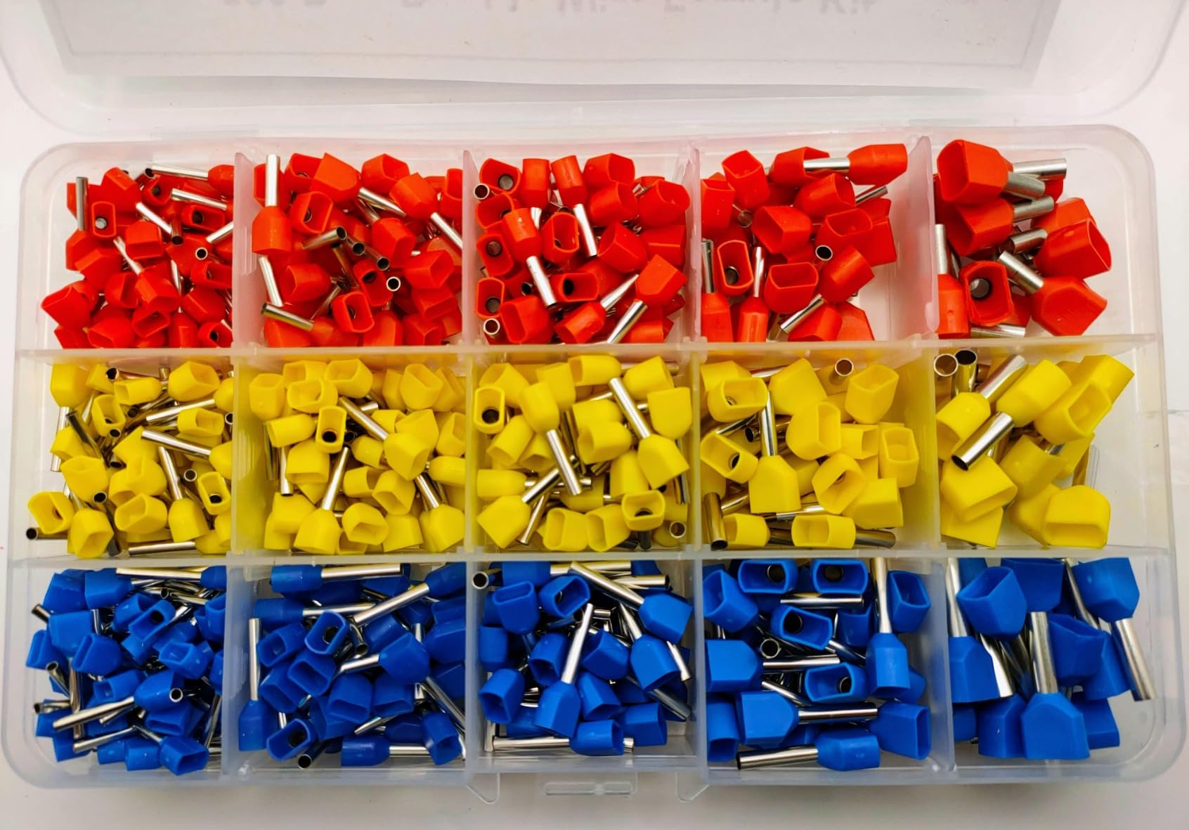 KOXXIAMOQ 500 Pcs Wire Ferrules Kit, Twin Wire End Ferrules Set, Wire ...