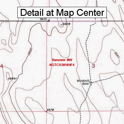 Amazon.com : USGS Topographic Quadrangle Map - Hanover NW, Colorado ...