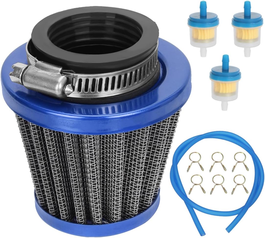 Amazon.com: HIAORS 35mm Go Kart Bent Rubber Tube Air Filter Cleaner for ...