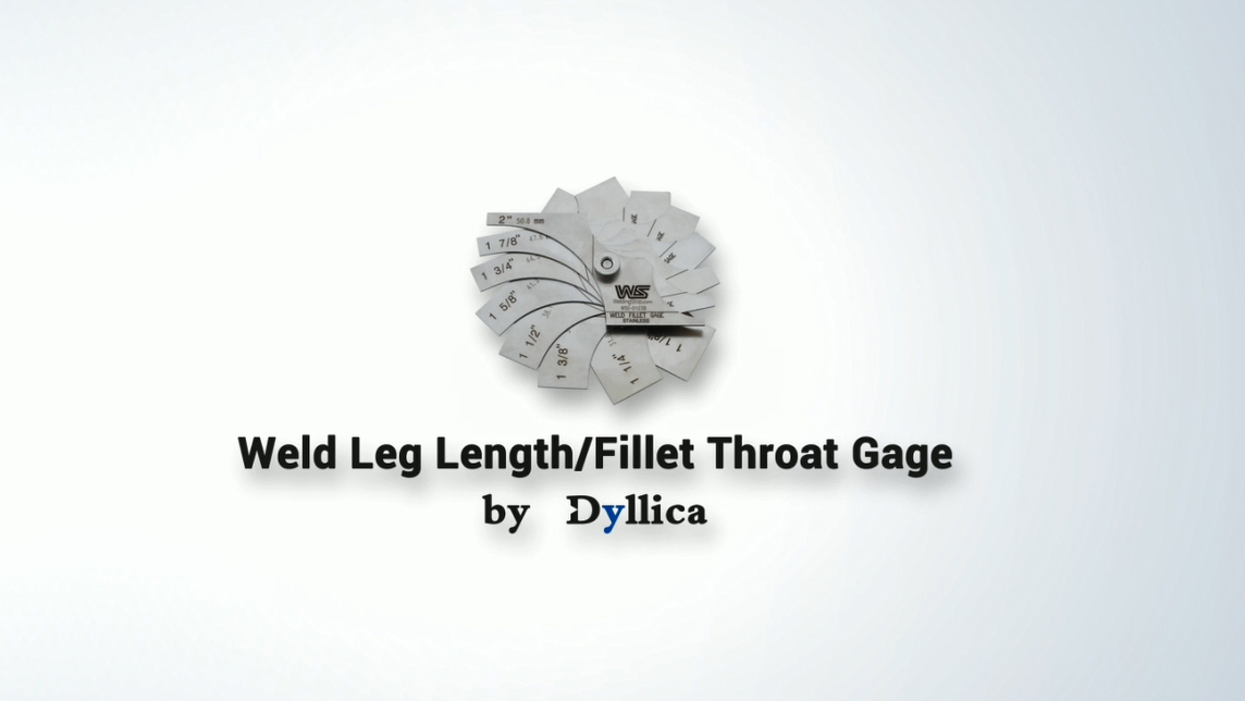 Watch 8pcs Welding Gauge Gage Weld Leg Length/Fillet Throat Gage on ...