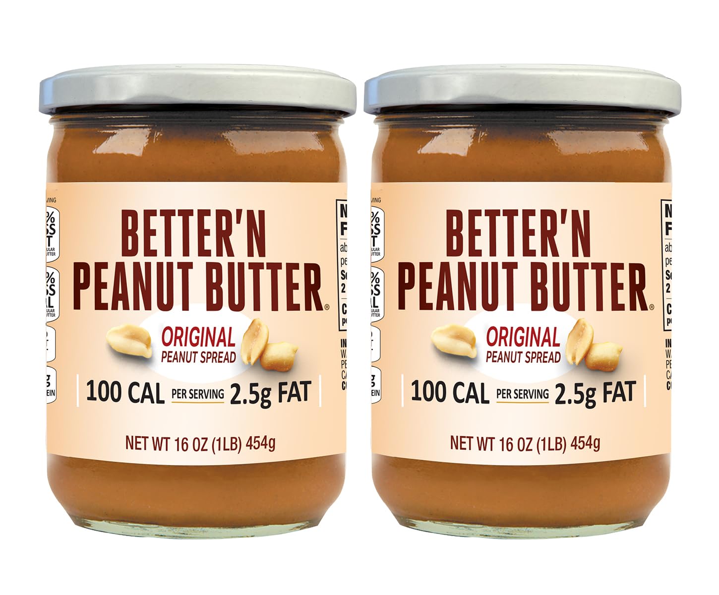 Amazon.com : Original Low Fat Peanut Butter Spread by Better’n Peanut ...