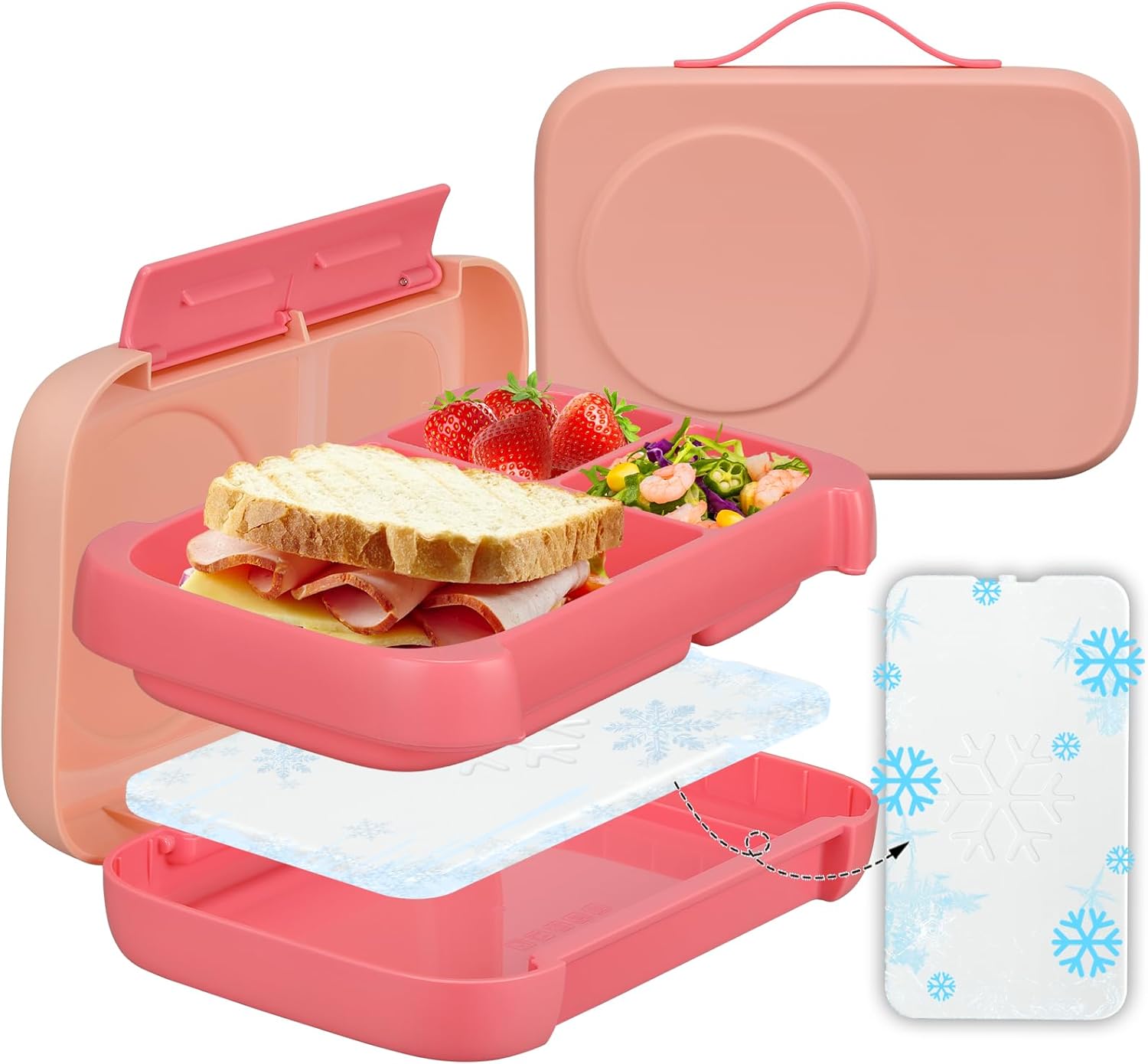 Amazon.com: MAISON HUIS Chill Bento Lunch Box for Kids Adult with Ice ...