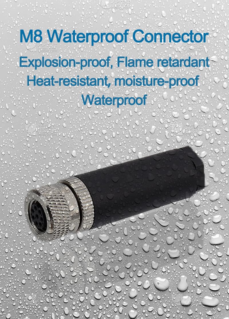 Snapklik.com : M8 5pin B Coding Male Female Waterproof Circular Sensor ...