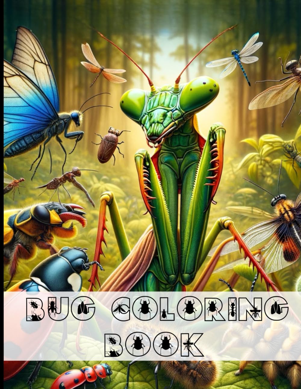 Bug Coloring Book: 40 Insect and Bug Coloring Pictures For Kids and ...