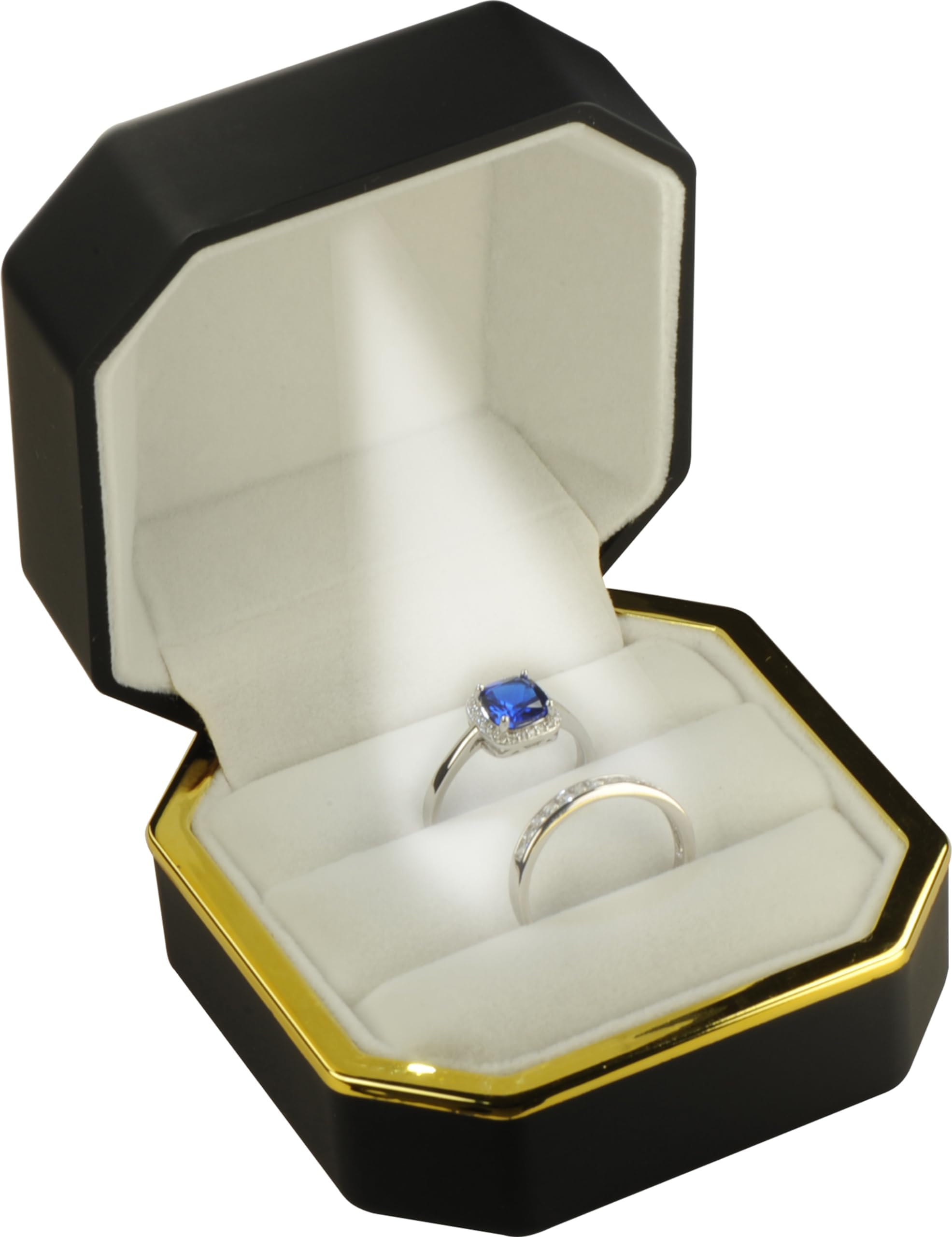 Amazon.com: LED Black Ring Box for Proposal, Wedding, Engagement ...