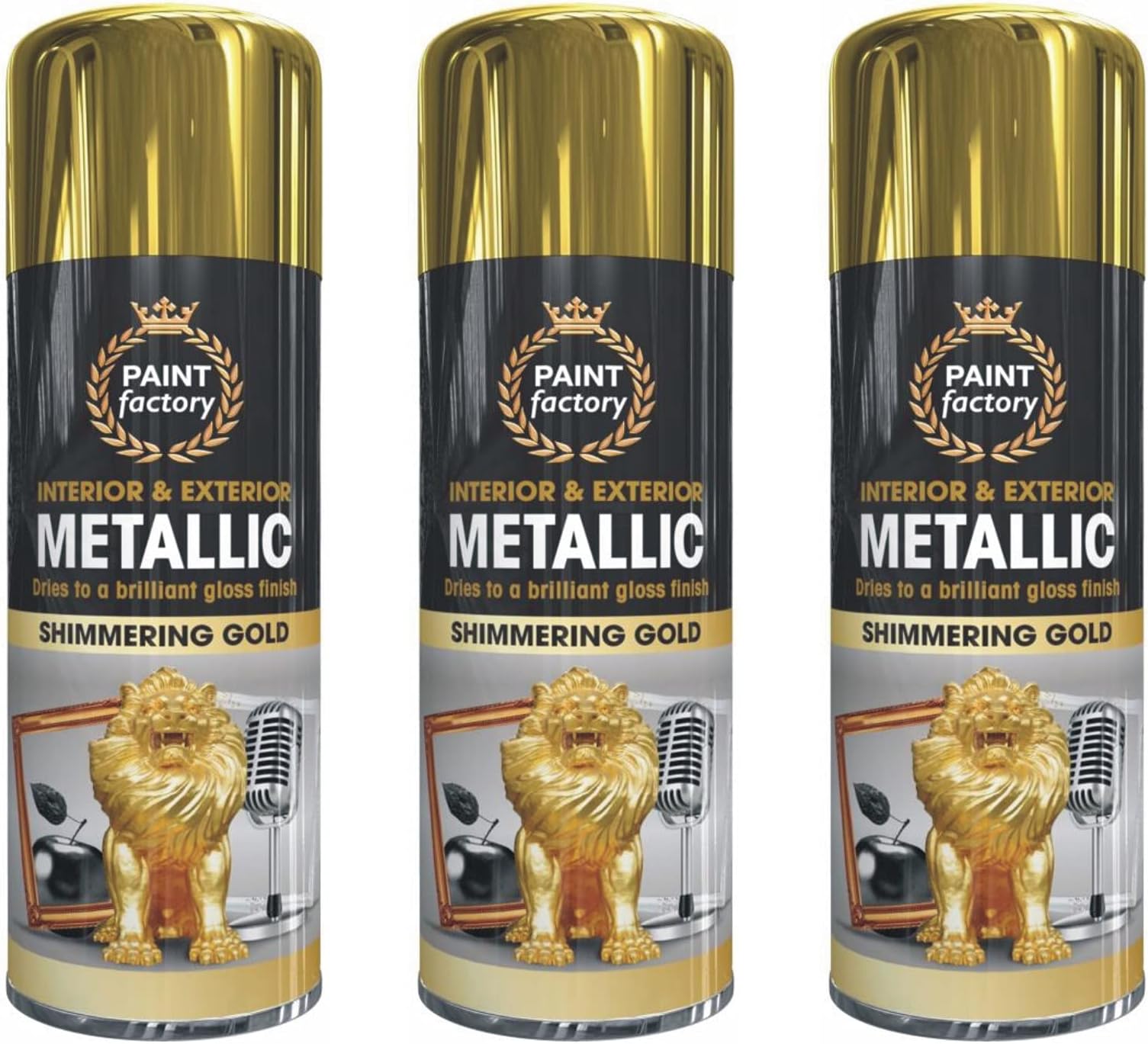 Rust-Oleum 150ml Mirror Effect Spray Paint - Gold : Amazon.co.uk: DIY ...