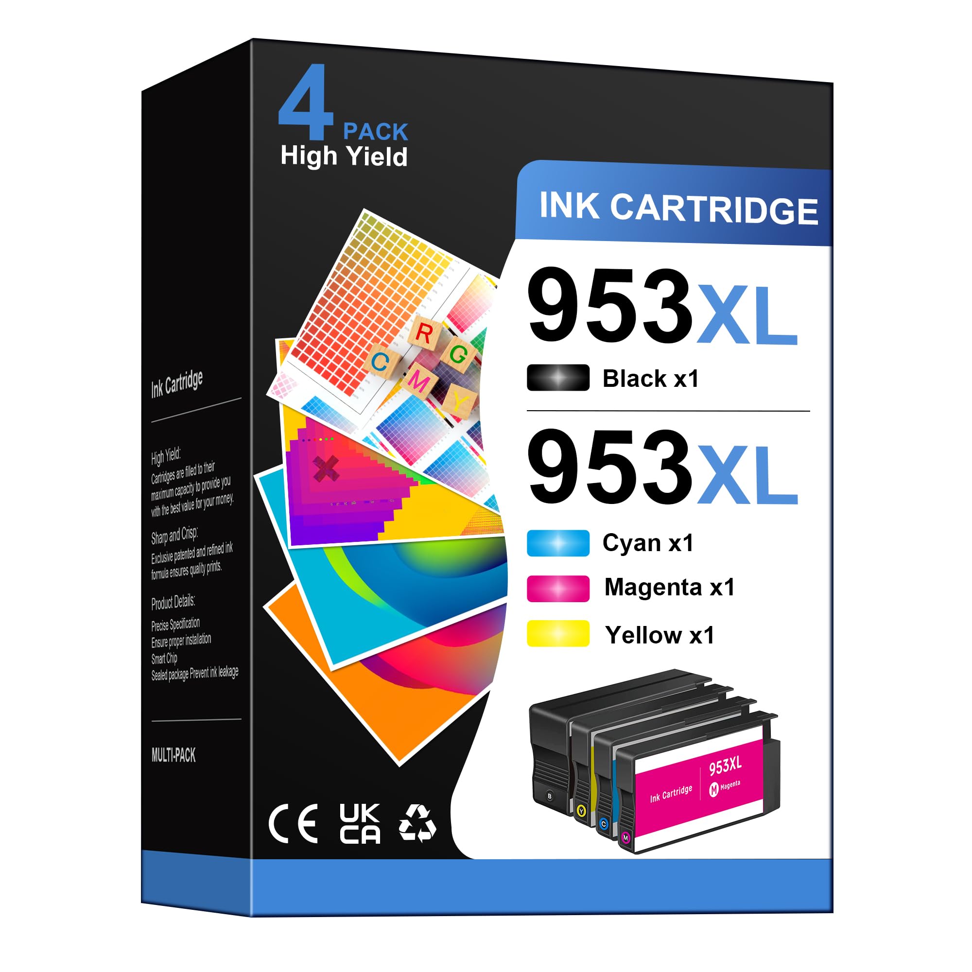 Gureef953xl Ink Cartridges Multipack For Hp 953 953xl Ink Cartridges ...